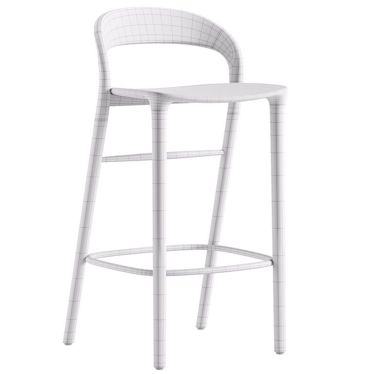 Lugano Bar chair (392156) 3D model - Download 3D model Lugano Bar chair ...