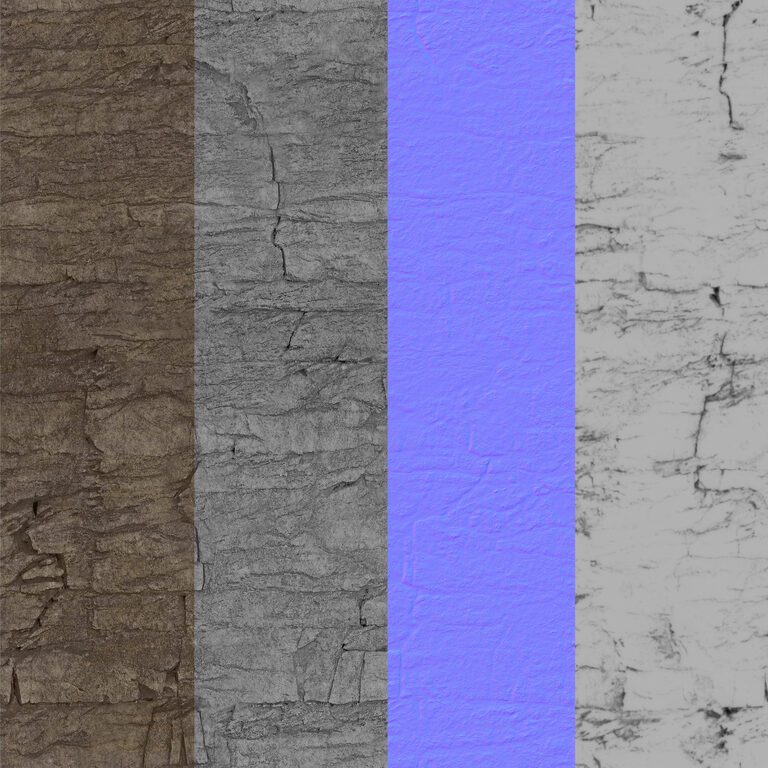 Rock wall 4 (392170) 3D model - Download 3D model Rock wall 4 (392170 ...