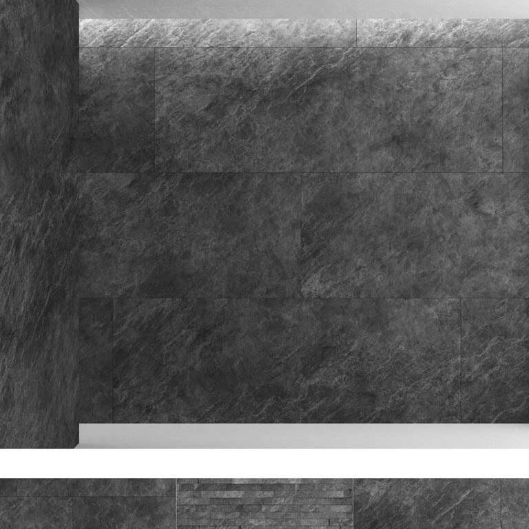 Black slate material stone (392195) 3D model - Download 3D model Black ...