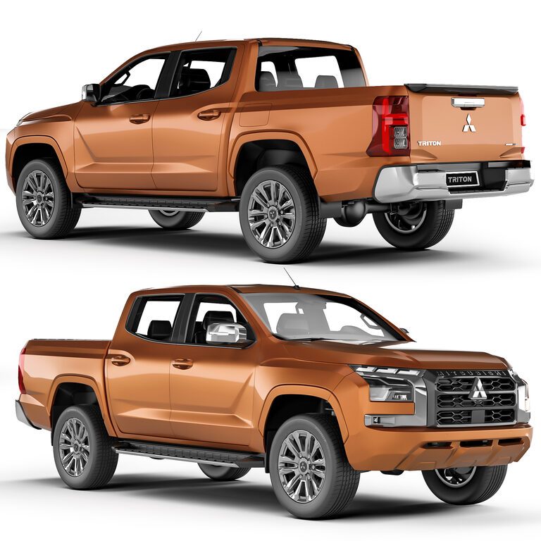 Mitsubishi L200 Triton 2024 car (392345) 3D model - Download 3D model ...
