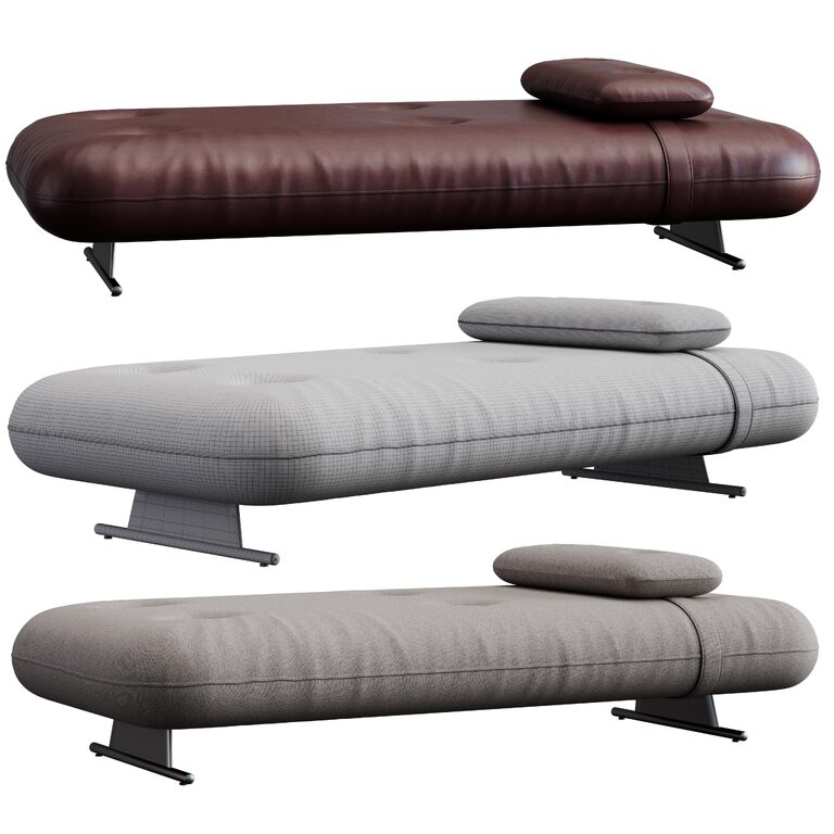 Libra Bench By Minotti (392512) 3D model - Download 3D model Libra ...