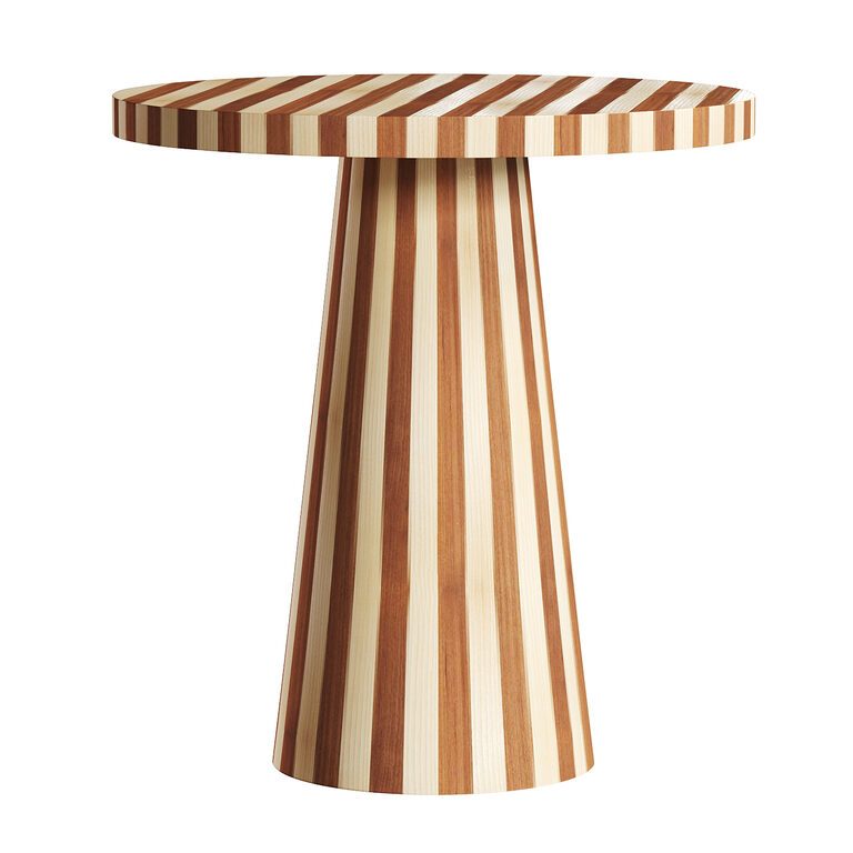 Walnut Stripe Side Table (392566) 3D model - Download 3D model Walnut ...