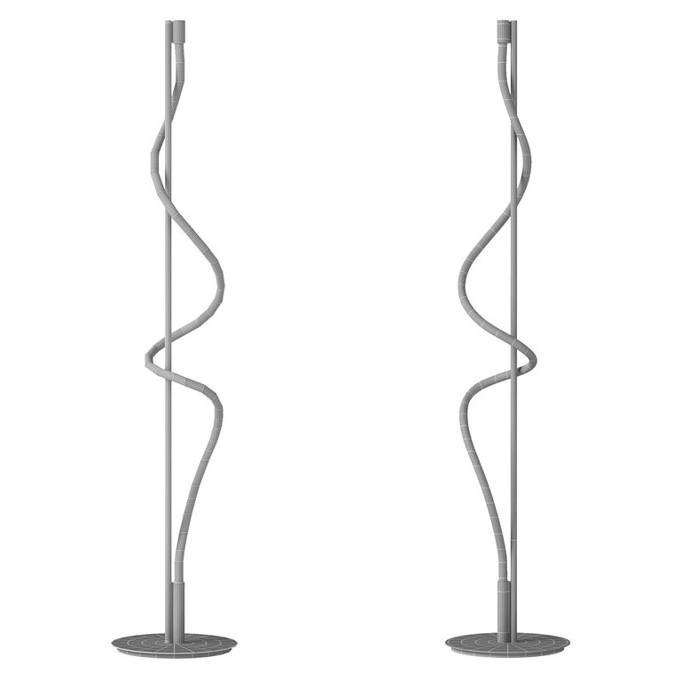 Cursive Floor Lamp (392666) 3D model - Download 3D model Cursive Floor ...
