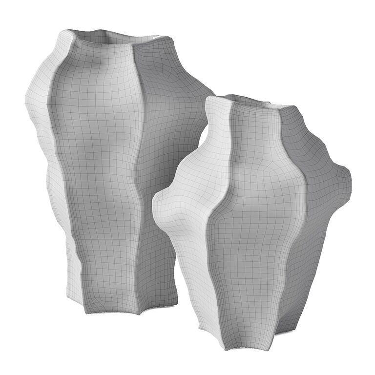 Rough ceramic vases (392721) 3D model - Download 3D model Rough ceramic ...