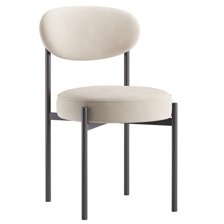 Ava Velvet Dining Chair (392771) 3D model - Download 3D model Ava ...
