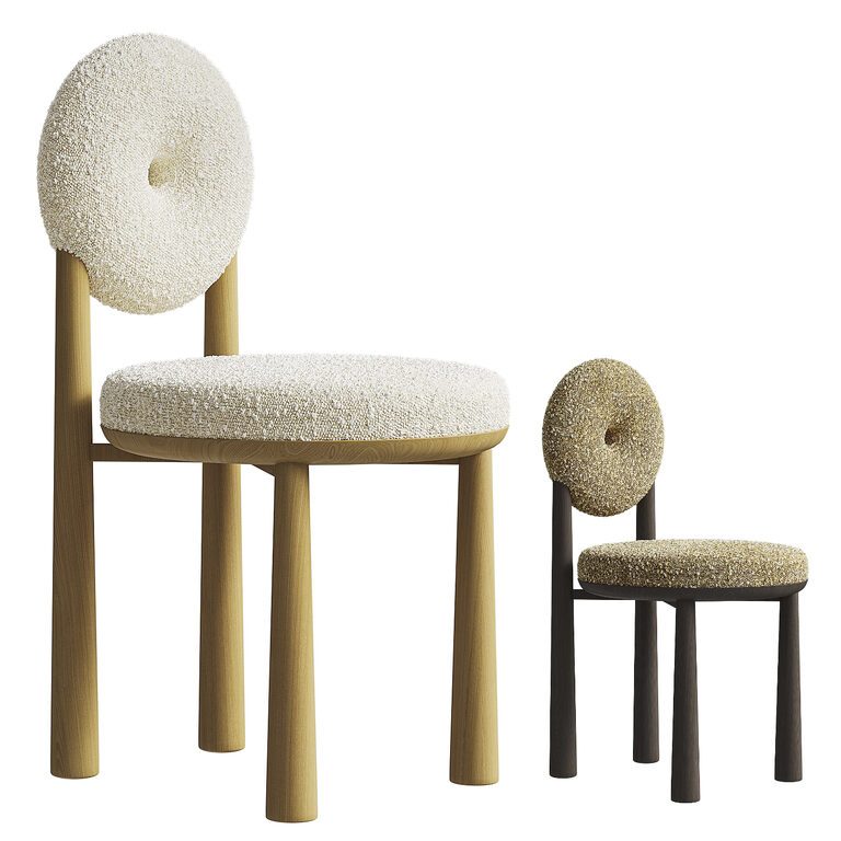 Baba Chair Black (393009) 3D model - Download 3D model Baba Chair Black ...