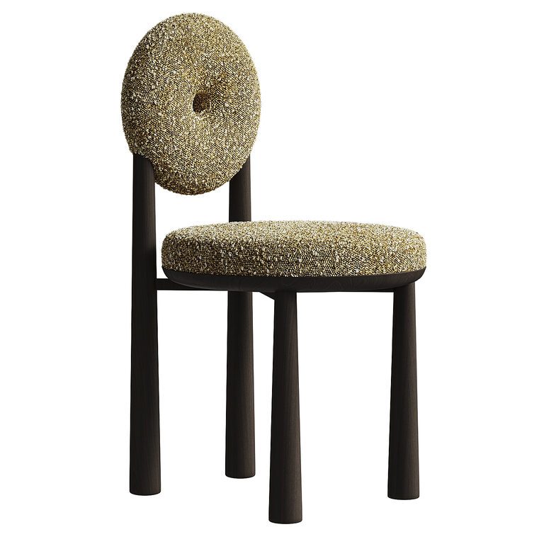 Baba Chair Black (393009) 3D model - Download 3D model Baba Chair Black ...