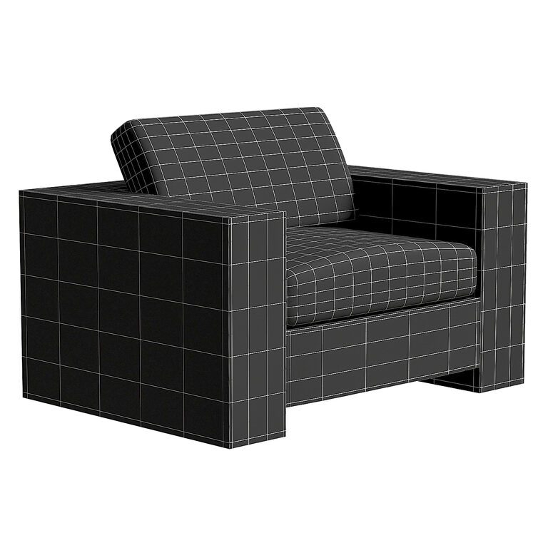 Mondo Arm Chair in Maple (393116) 3D model - Download 3D model Mondo ...