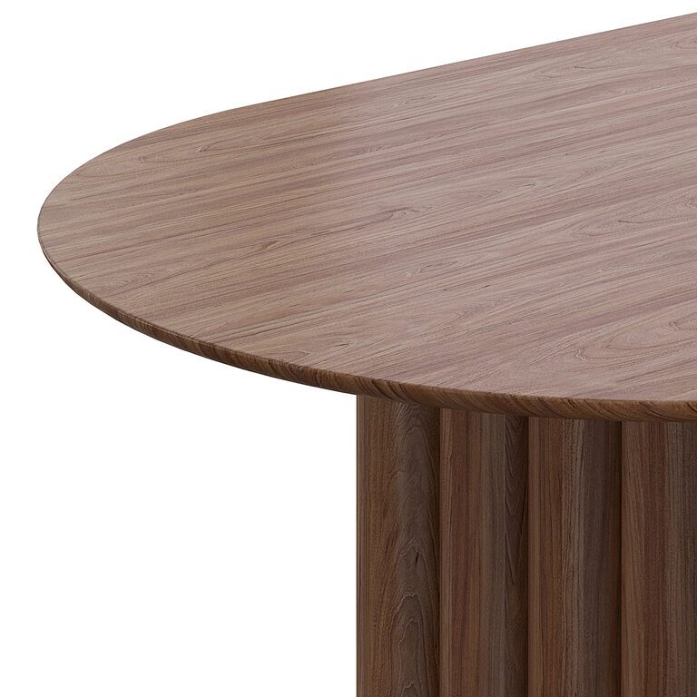 Archibald Ash Wood Veneer Dining Table (393247) 3D model - Download 3D ...
