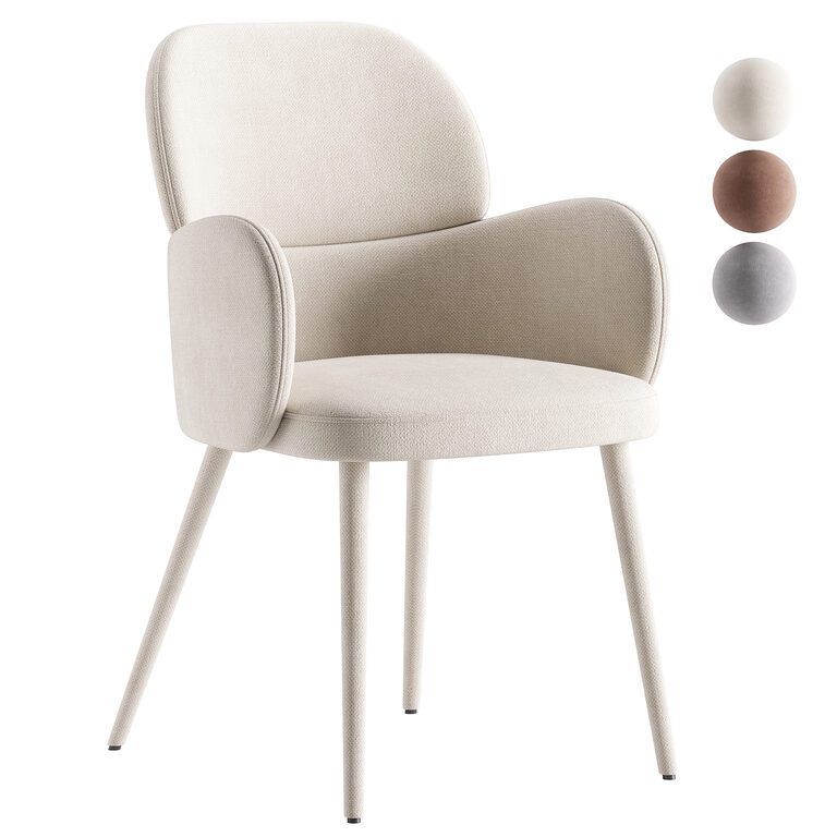 Harper Dining Chair (393260) 3D model - Download 3D model Harper Dining ...