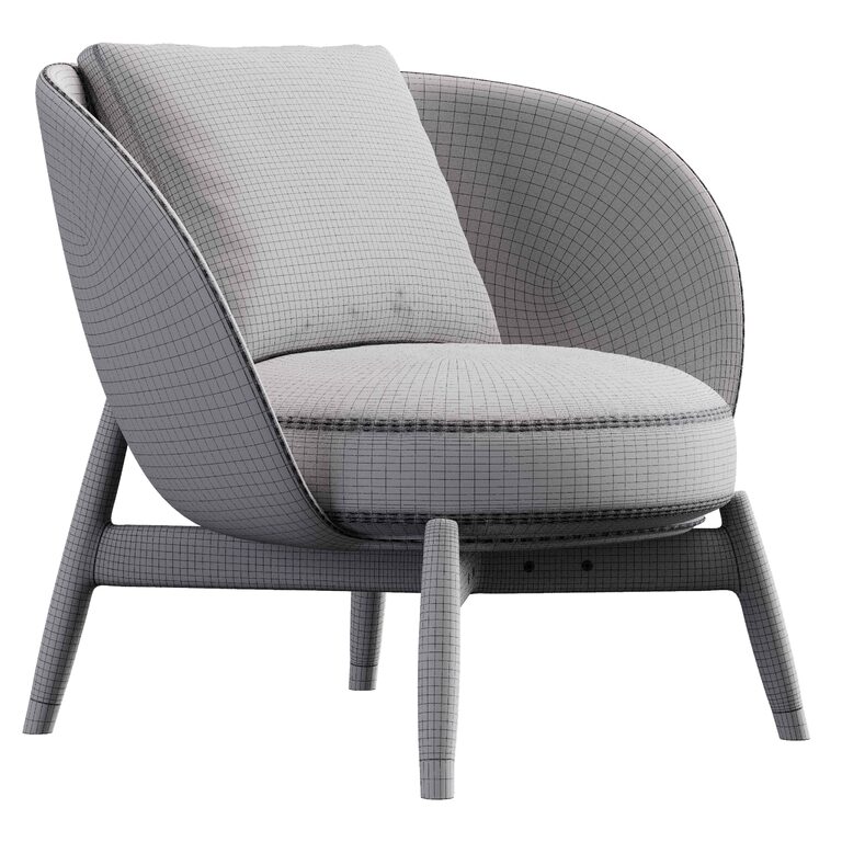 Eri Armchair By Flexform (393319) 3D model - Download 3D model Eri ...