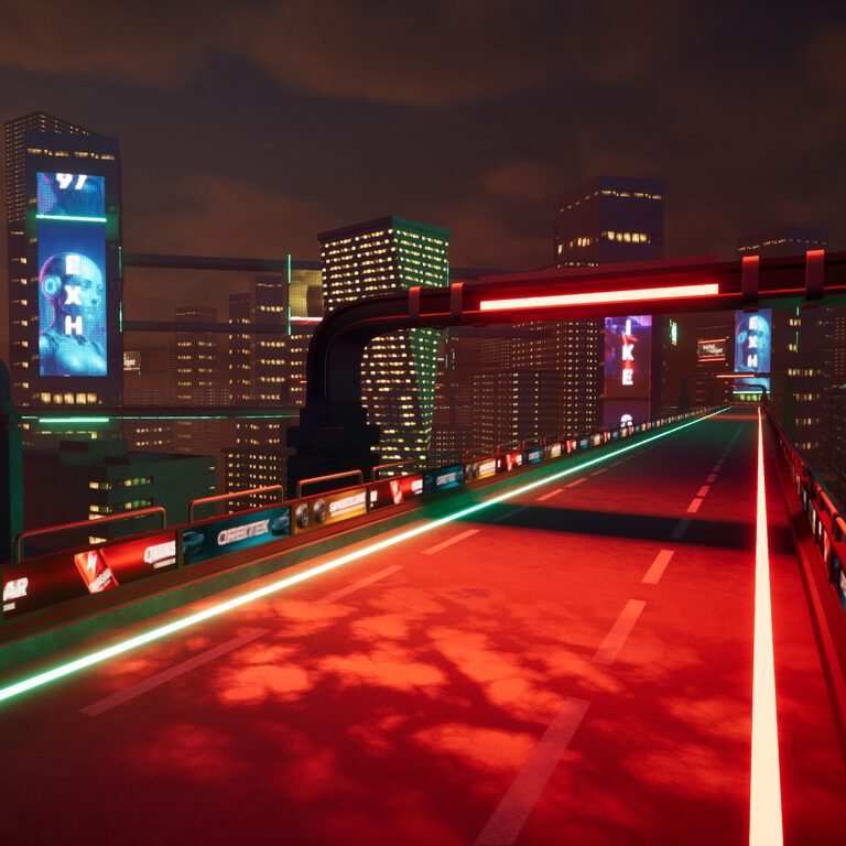 Neon Cyber-Track City Unreal Engine Environment (393542) 3D model ...