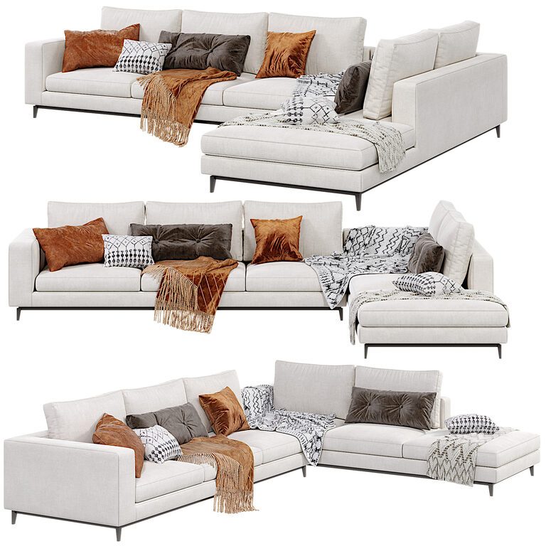 Minotti Andersen Sofa (393556) 3D model - Download 3D model Minotti ...