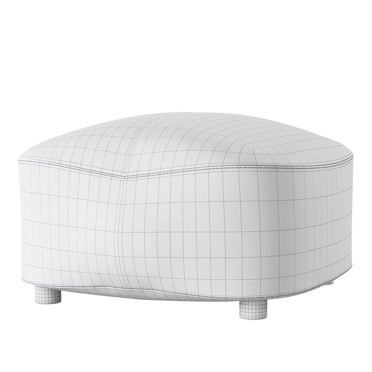 Poufs 3D models - Shape pouf: square | 3d-baza.com