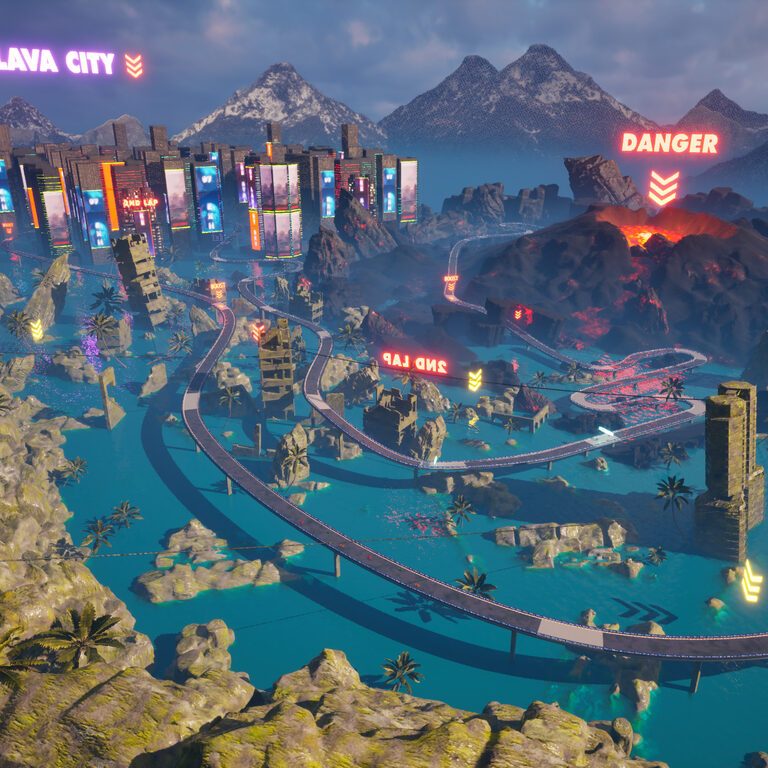 Unreal Engine Race Track, Open World Environment, Futuristic and ...