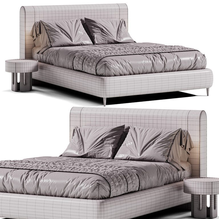 MODENA Bed by mebelform (393923) 3D model - Download 3D model MODENA ...