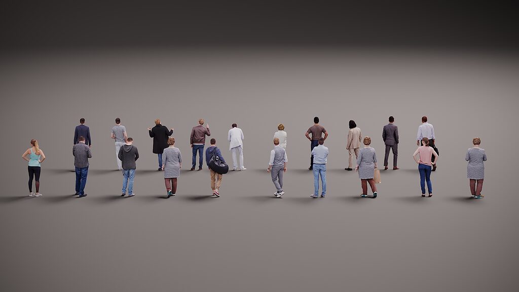 Collection of people x 20 (394013) 3D model - Download 3D model ...