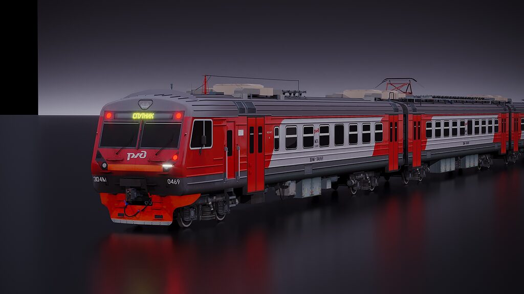 Russian Railways ED4M (394067) 3D model - Download 3D model Russian ...