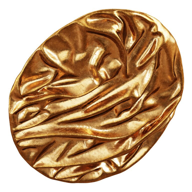 Decorative plaster round panel gold paint (394133) 3D model - Download ...