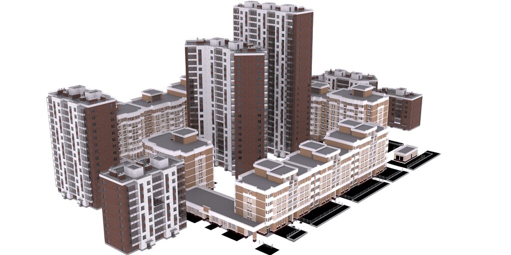 Mini town buildings (394464) 3D model - Download 3D model Mini town ...