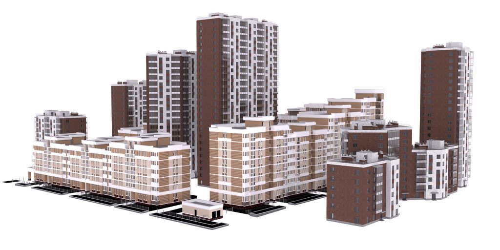 Mini town buildings (394464) 3D model - Download 3D model Mini town ...
