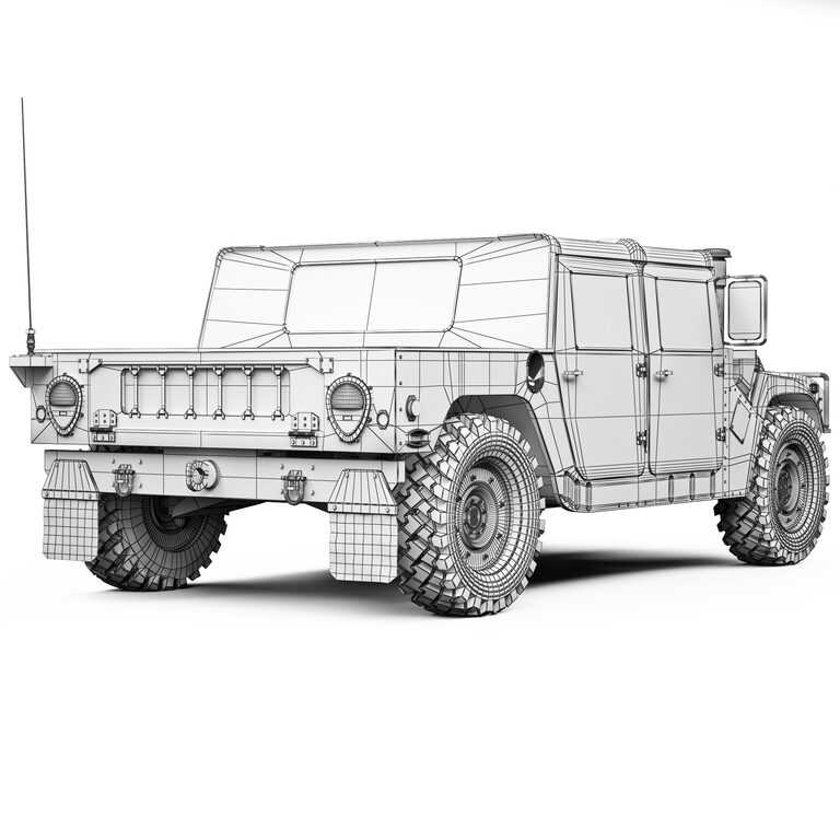 1994 American military Humvee Military M998A1 HMMWV pickup truck ...
