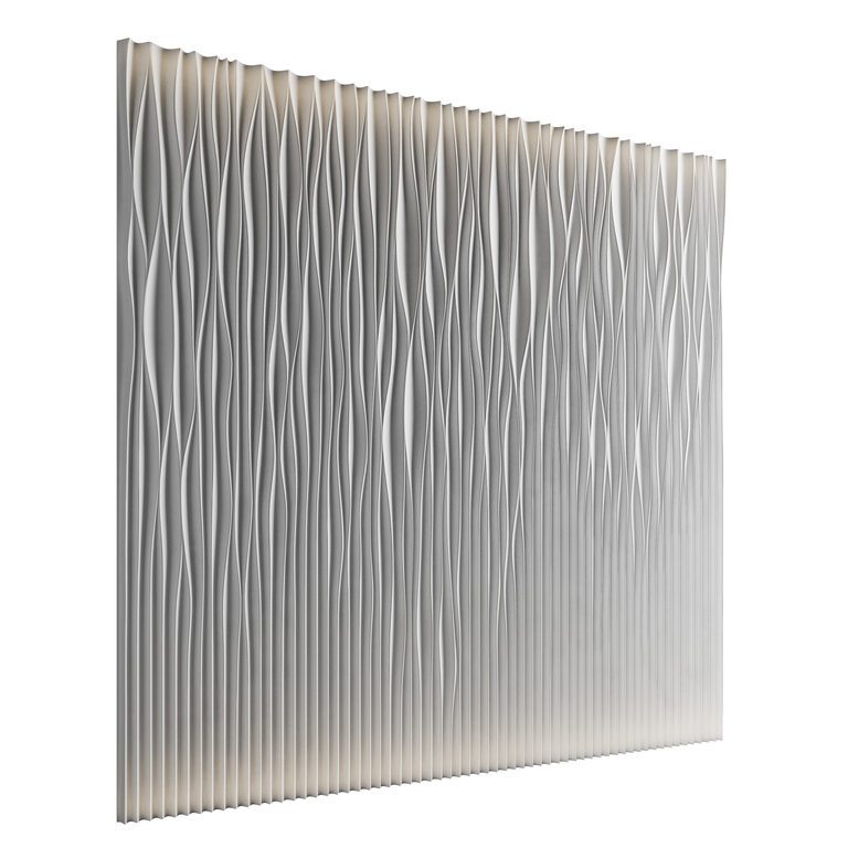 Wave decorative wall 02 (394622) 3D model - Download 3D model Wave ...