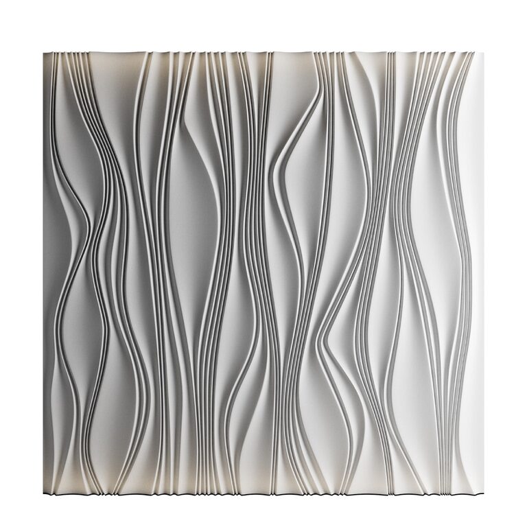 Wave decorative wall 03 (394623) 3D model - Download 3D model Wave ...