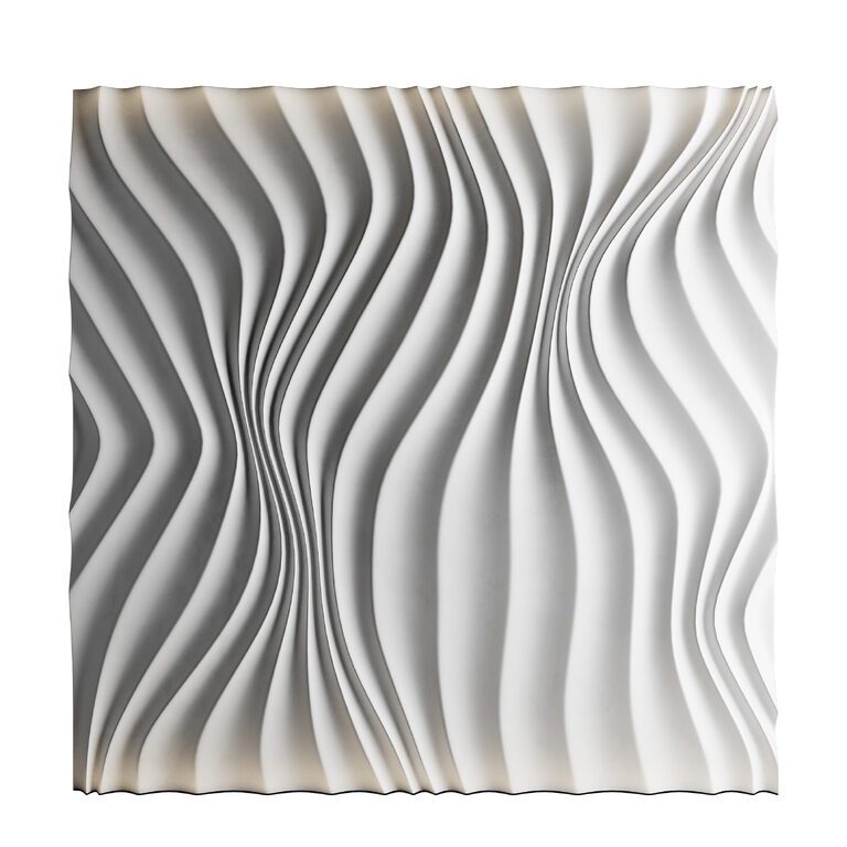 Wave decorative wall 05 (394638) 3D model - Download 3D model Wave ...