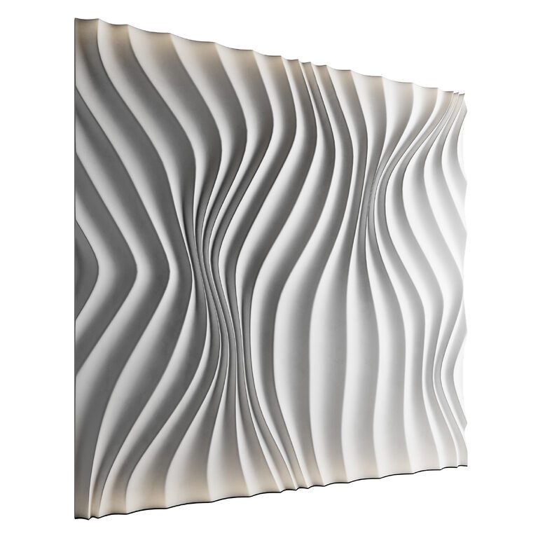 Wave decorative wall 05 (394638) 3D model - Download 3D model Wave ...