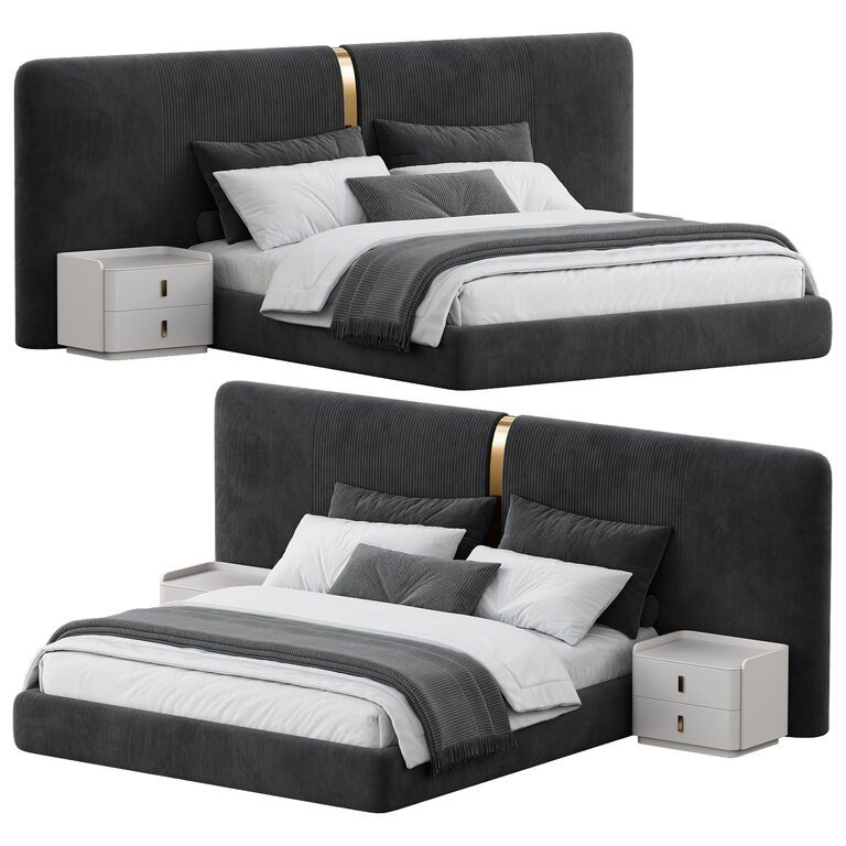 Vogue Bed (394688) 3D model - Download 3D model Vogue Bed (394688 ...
