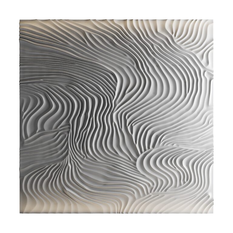 Wave decorative wall 11 (394765) 3D model - Download 3D model Wave ...