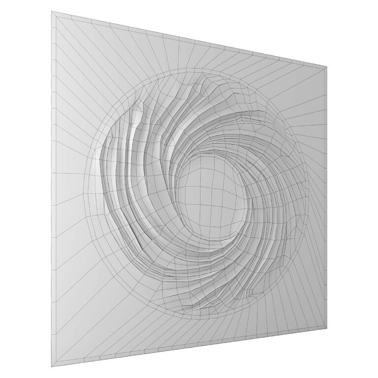 Wave decorative wall 15 (394769) 3D model - Download 3D model Wave ...