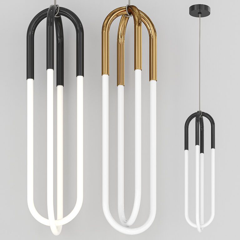 Rudi Double Loop hanging lamp (394776) 3D model - Download 3D model ...