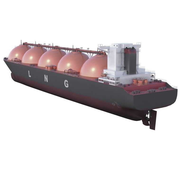 LNG Tanker Cargo Tanker Gas Carrier ship (394777) 3D model - Download ...