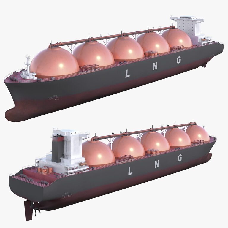 LNG Tanker Cargo Tanker Gas Carrier ship (394777) 3D model - Download ...