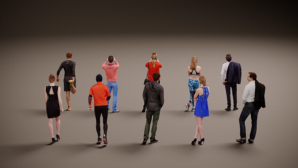 Collection of people 03 (394797) 3D model - Download 3D model ...