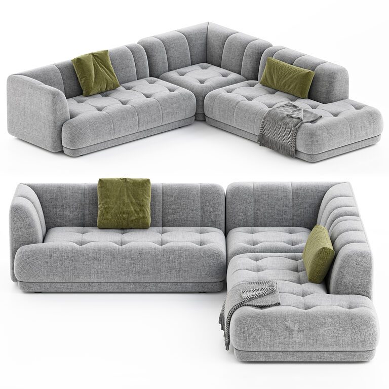 QUILTON CORNER COMBINATION 24 Sofa By Hay (394833) 3D model - Download ...