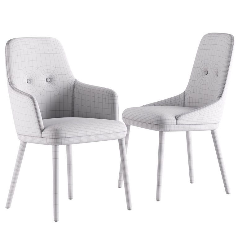 Connie Dining Chair by Porada (394844) 3D model - Download 3D model ...