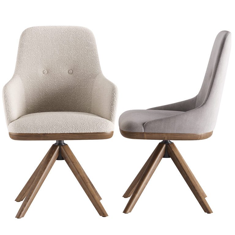 Connie Office Chair by Porada (394880) 3D model - Download 3D model ...