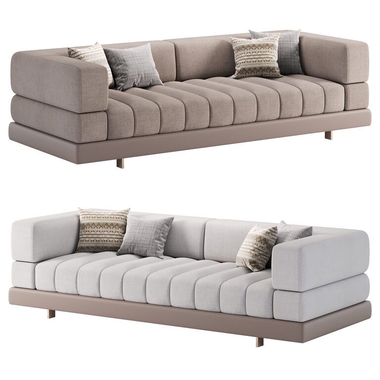 Domus 4 Seater Sofa by Turri (395020) 3D model - Download 3D model ...