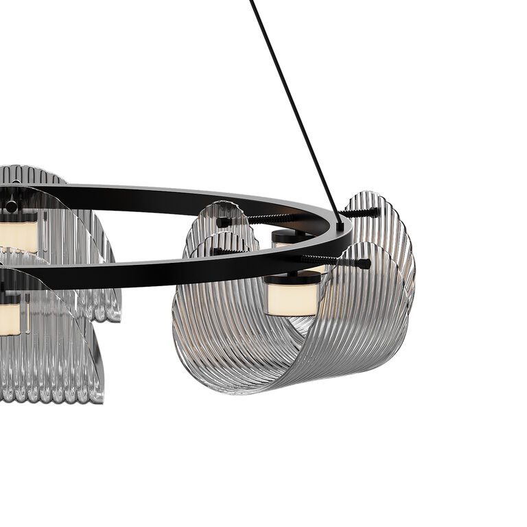 Curved Striped Glass Light (395033) 3D model - Download 3D model Curved ...
