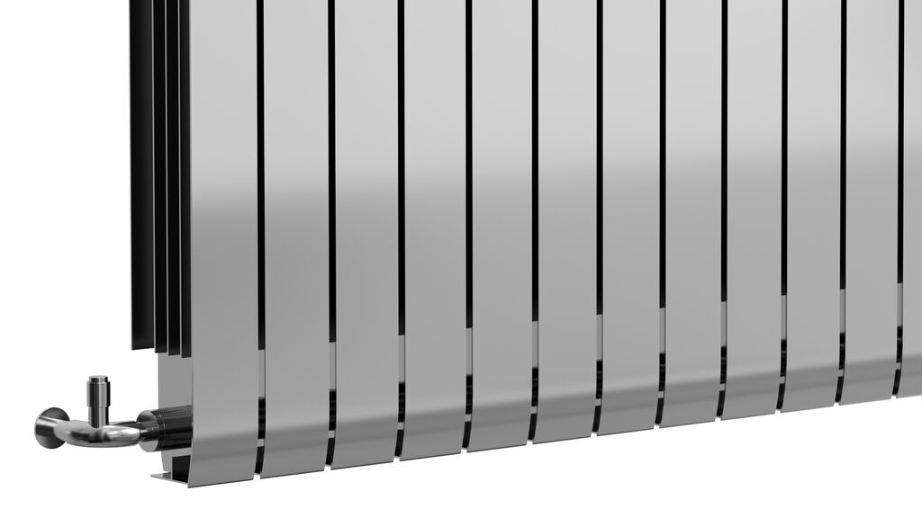 Apollo Modena Modern Horizontal Radiator Aluminium (395091) 3D model ...