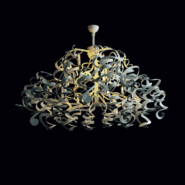 Singularis Craft Serpentine Ceiling Chandelier (395134) 3D model ...