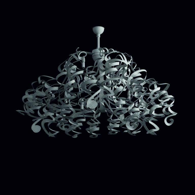 Singularis Craft Serpentine Ceiling Chandelier (395134) 3D model ...
