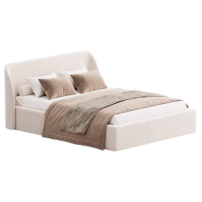 Mocc Double Bed (395189) 3D model - Download 3D model Mocc Double Bed ...