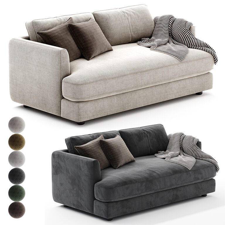 Haven Sofa West Elm (395425) 3D model - Download 3D model Haven Sofa ...