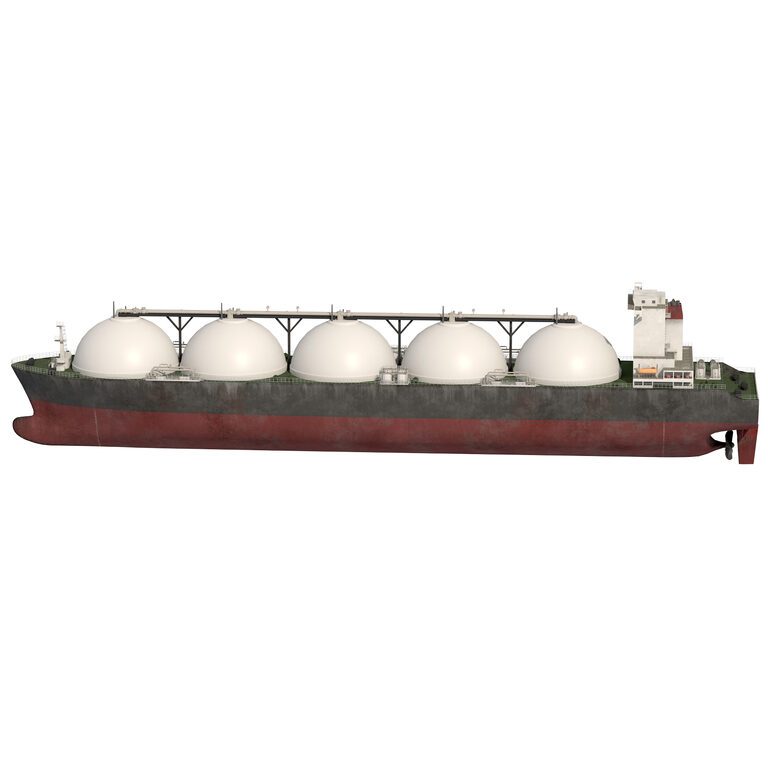 LNG Tanker Cargo Gas Carrier ship (395431) 3D model - Download 3D model ...