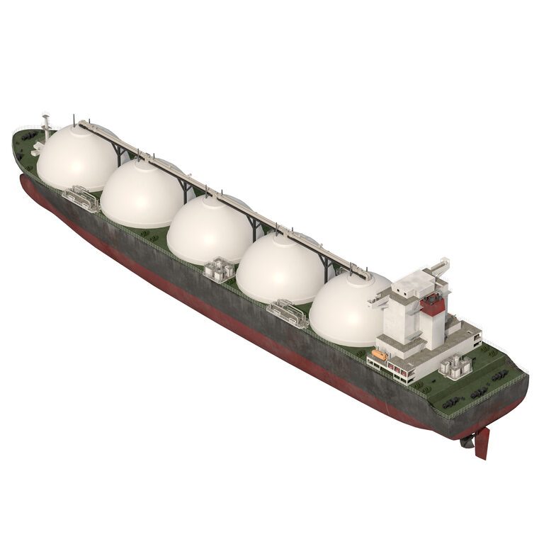 LNG Tanker Cargo Gas Carrier ship (395431) 3D model - Download 3D model ...
