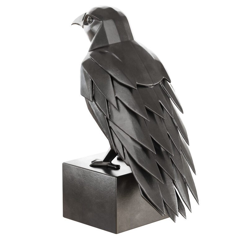 Metal sculpture of a crow (395593) 3D model - Download 3D model Metal ...